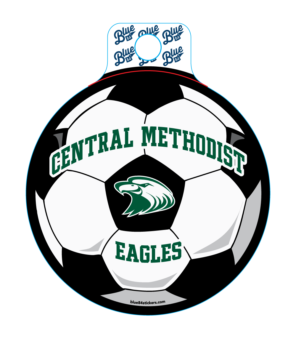 Blue 84 Soccer Sticker | CMU EagleStore